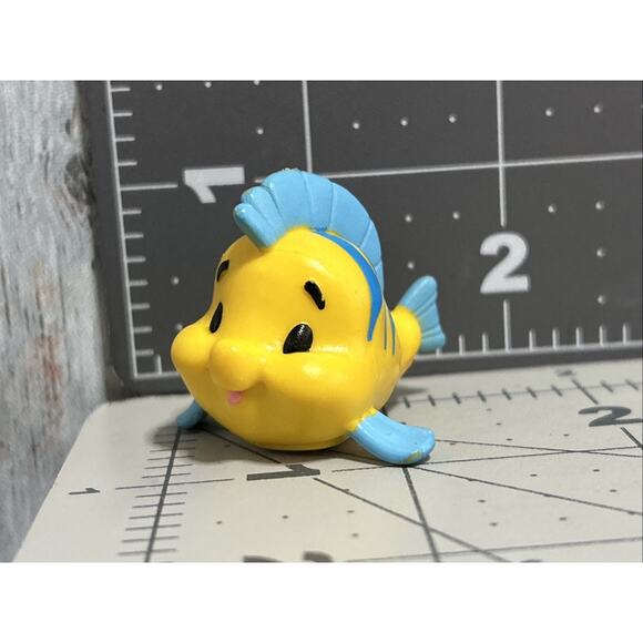Disney | Toys | Flounder The Little Mermaid Disney Miniature Figure ...